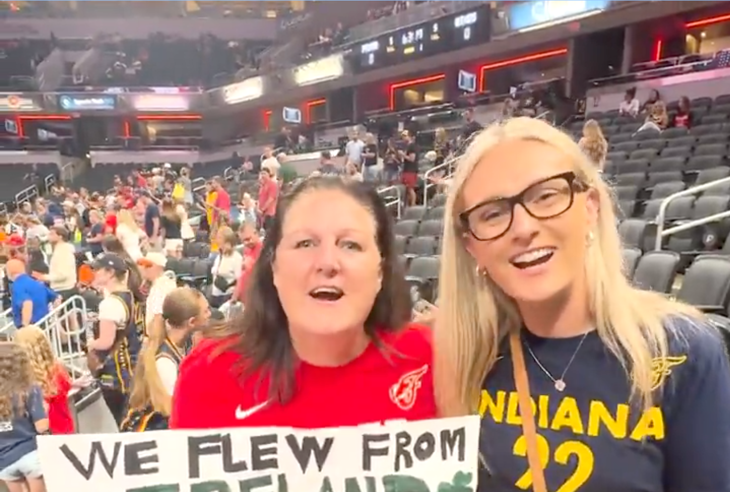 Two Fans Are Going Viral At Sunday's Indiana Fever Game - The Spun
