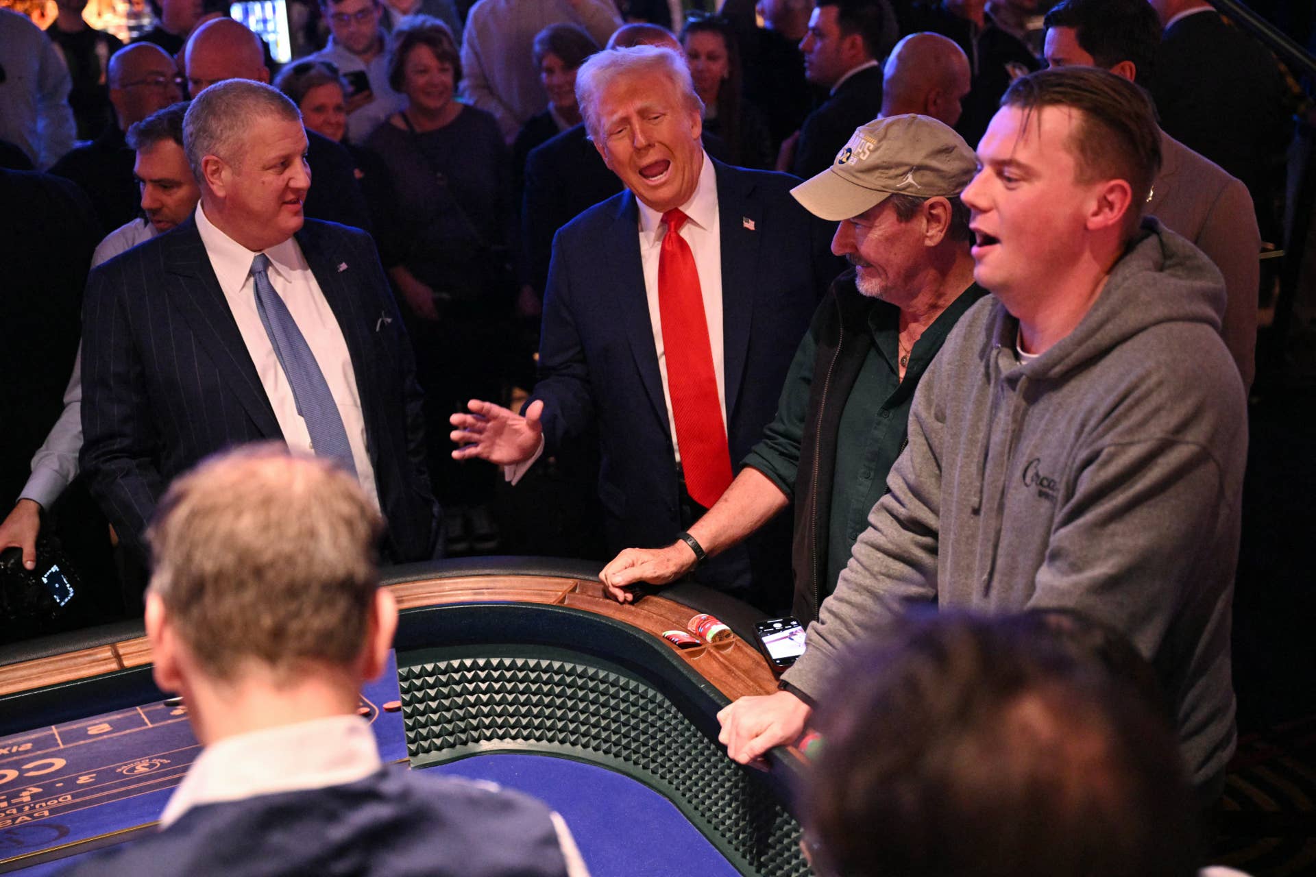 'Not Bad!' - Donald Trump Cheers On Las Vegas Gamblers Before Rally ...