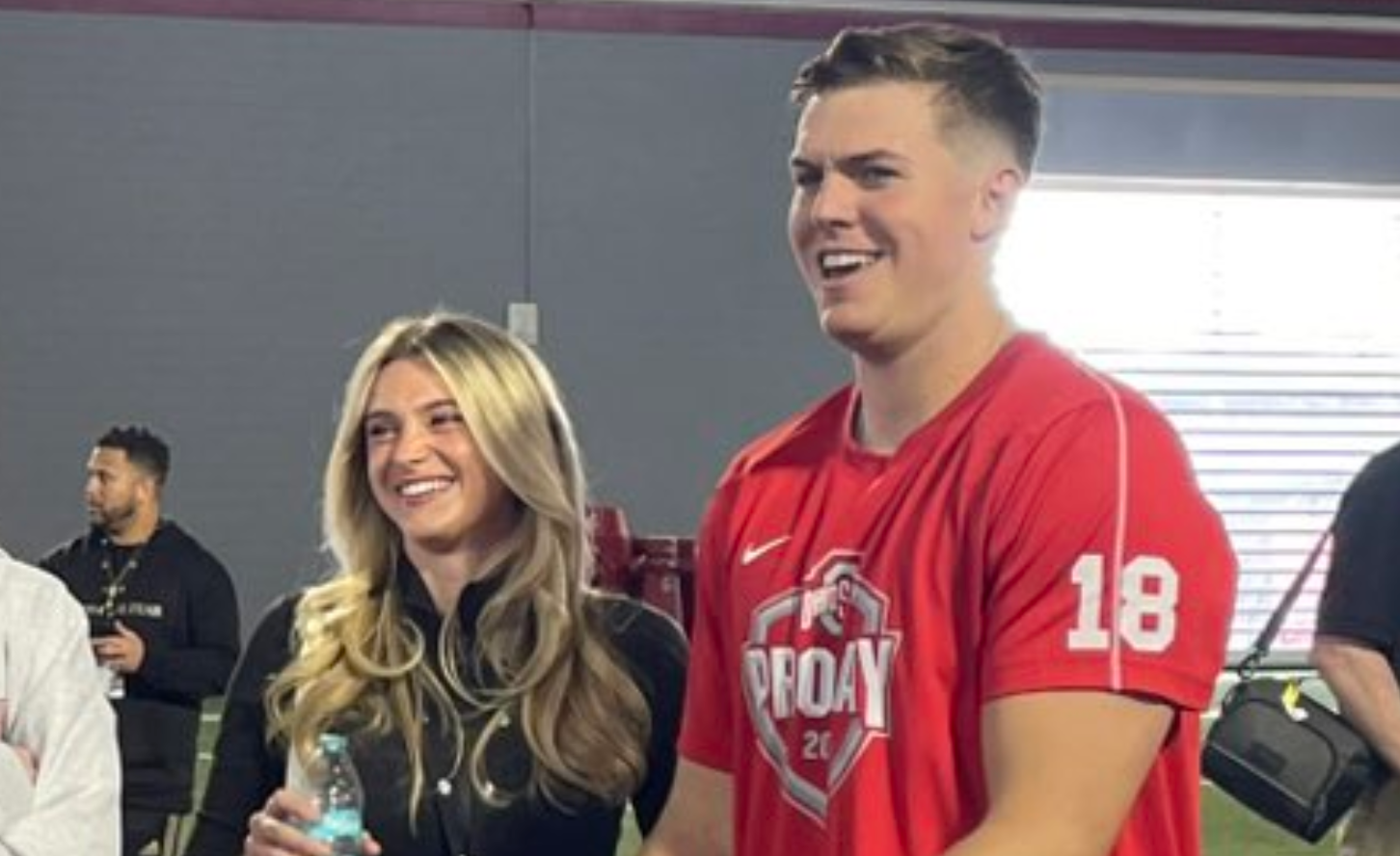 Will Howard's Girlfriend Goes Viral At Ohio State's Pro Day - The Spun