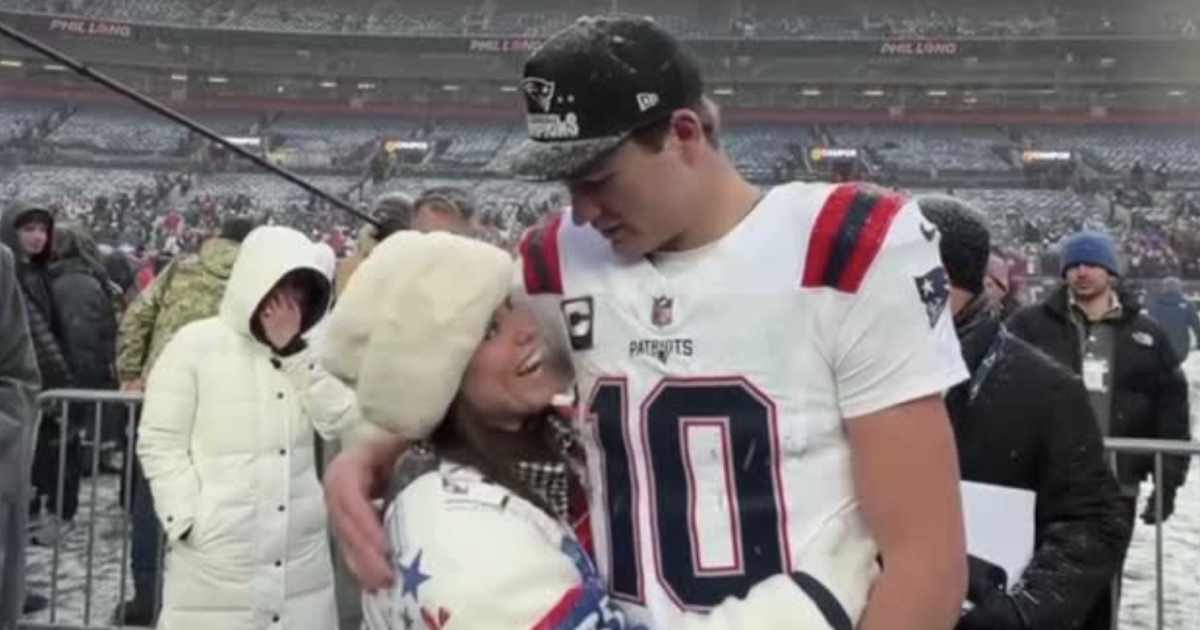 Mics Caught Drake Maye's Wife's Sweet Message After Sunday's Win - The Spun