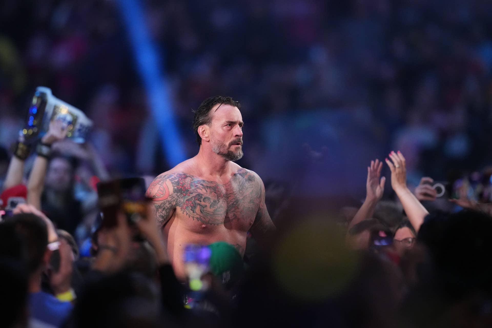 CM Punk Pays Tribute To Beloved Dog Larry At WWE Event - The Spun