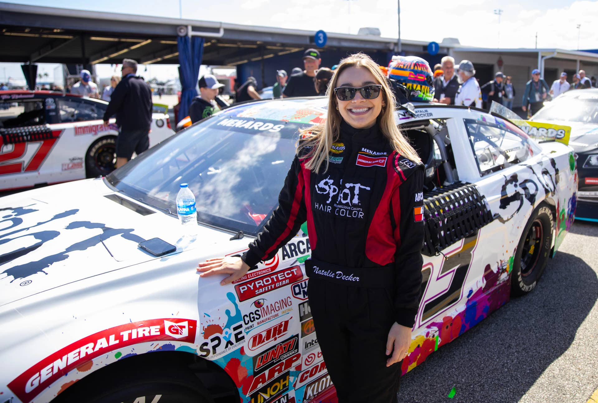NASCAR's Natalie Decker Causes Stir By Taking Off Top At Daytona - The Spun
