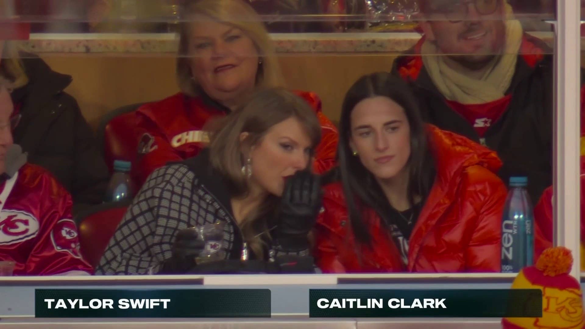 Video: Caitlin Clark's Reaction To Hugging Taylor Swift Is Going Viral ...
