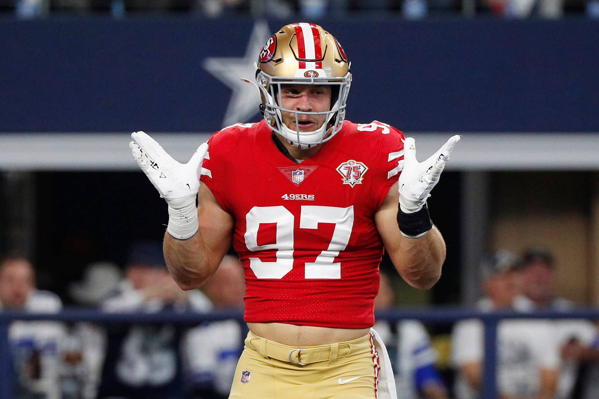 Nick Bosa Opens Up About Donald Trump Celebration After Being Fined For ...