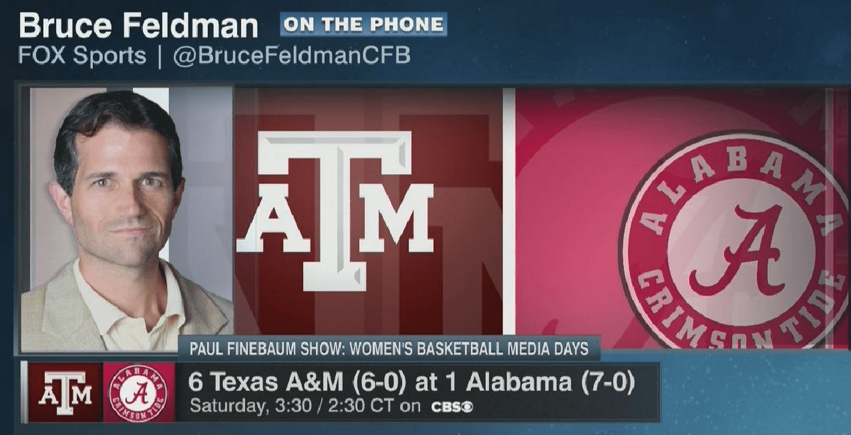 Texas A&M Will Beat Alabama, According To FOX's Bruce Feldman - The Spun