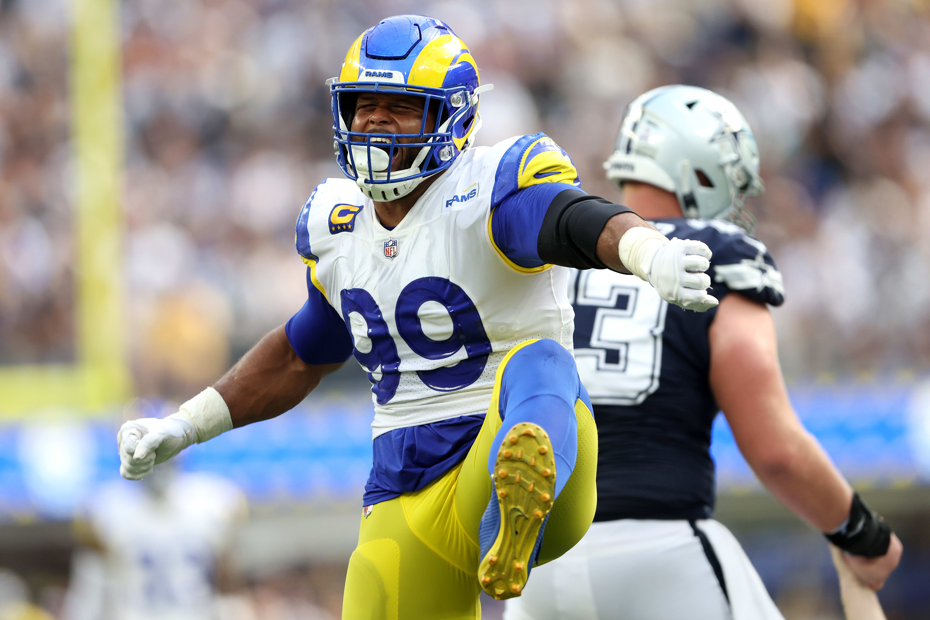 NFL Fans Concerned For Aaron Donald's Son After 'Tackling' Video - The Spun