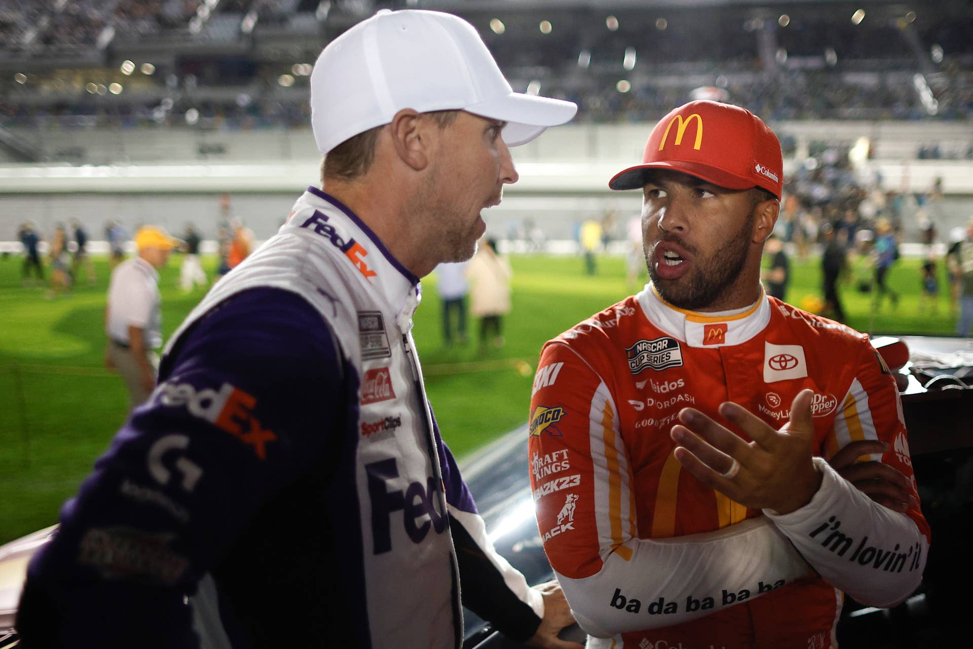 Denny Hamlin Has Blunt Message For Bubba Wallace After Sunday's Win ...
