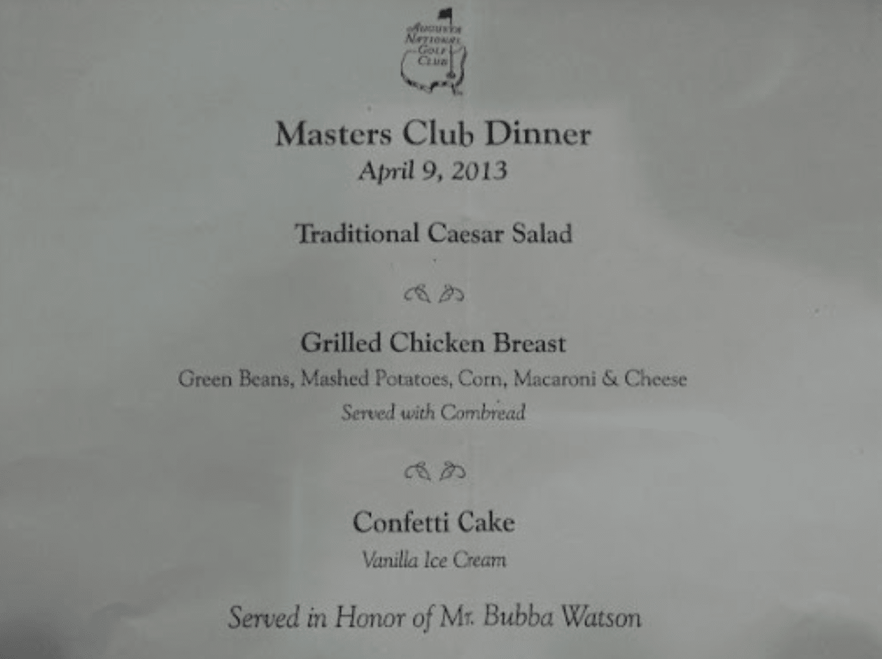 The Surprising Fact About The Masters Champions Dinner - The Spun