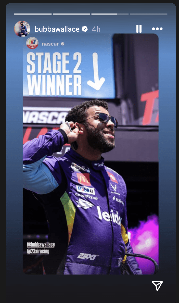 Bubba Wallace Had 2-Word Message For NASCAR Fans Sunday Night - The Spun