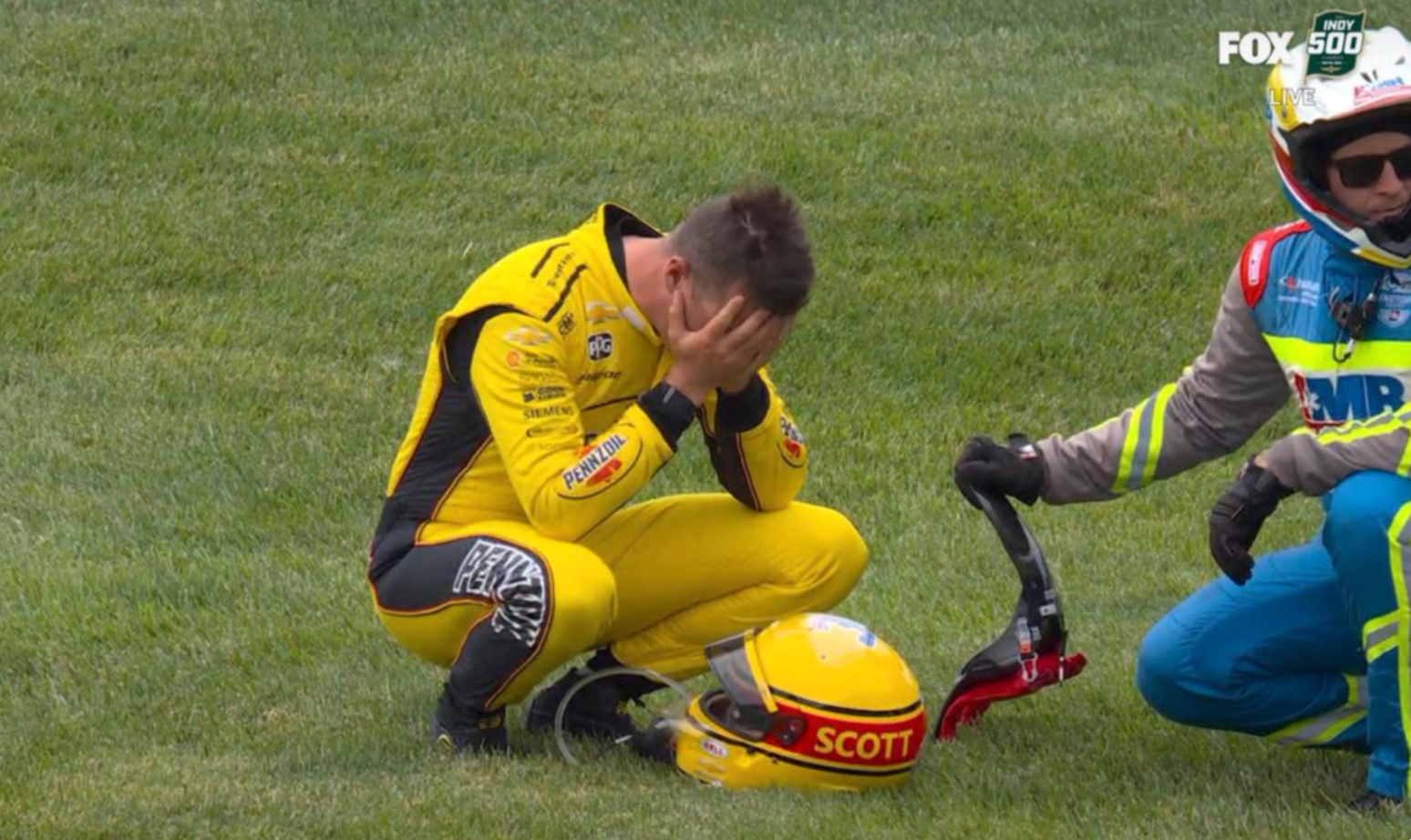 Video: 'Huge' Crash During Indy 500 Pace Lap - The Spun