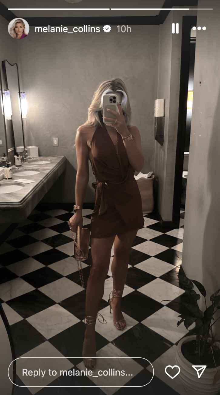 NFL Sideline Reporter Melanie Collins Turns Heads In 'Stunning' Dress ...