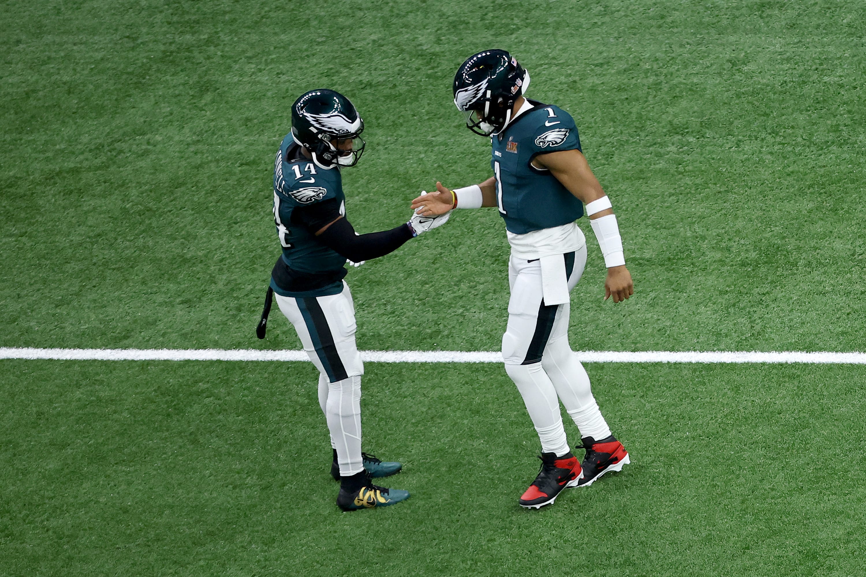 Look: Jalen Hurts Wearing 'Banned' Cleats At Super Bowl 59 - The Spun