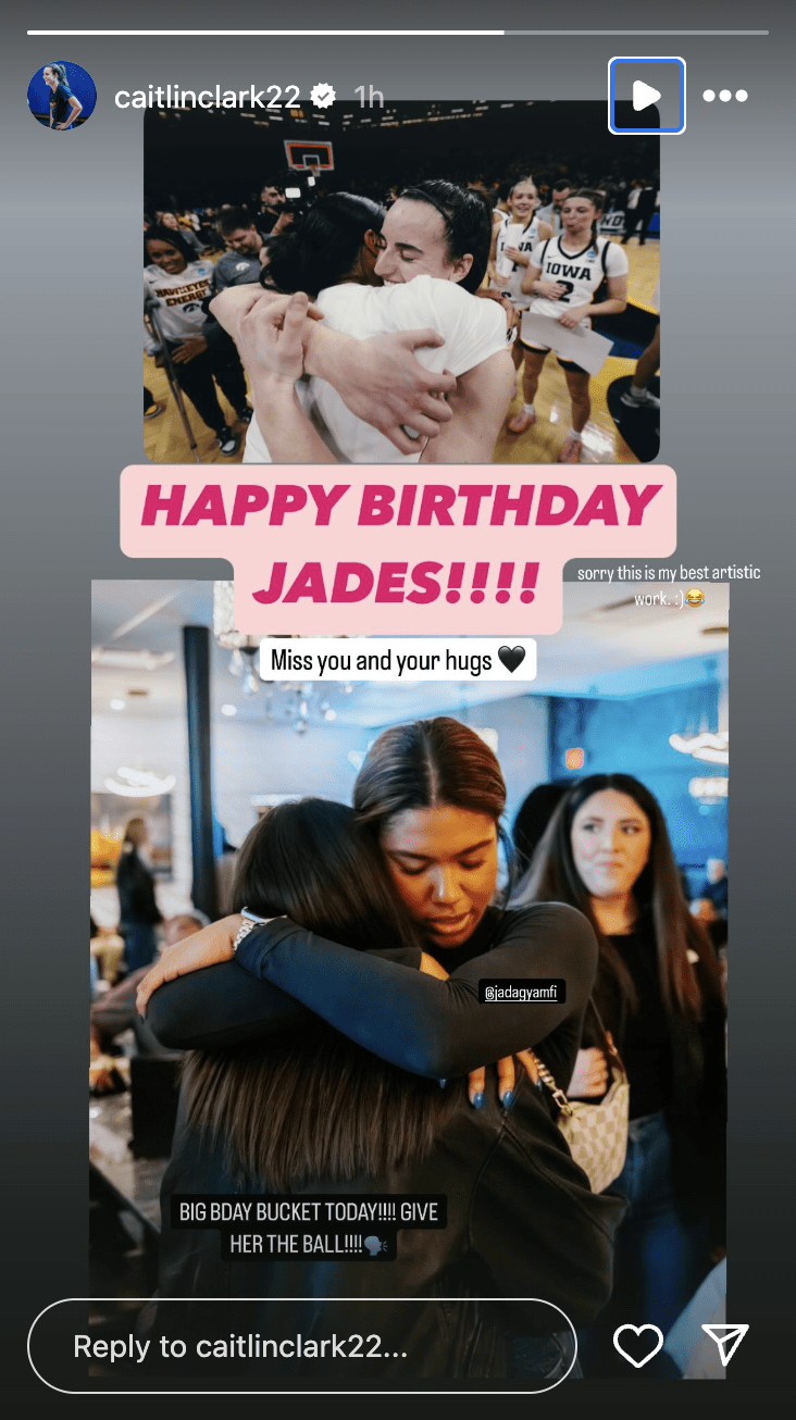 Caitlin Clark Has Heartwarming Birthday Message For Former Iowa Teammate - The Spun