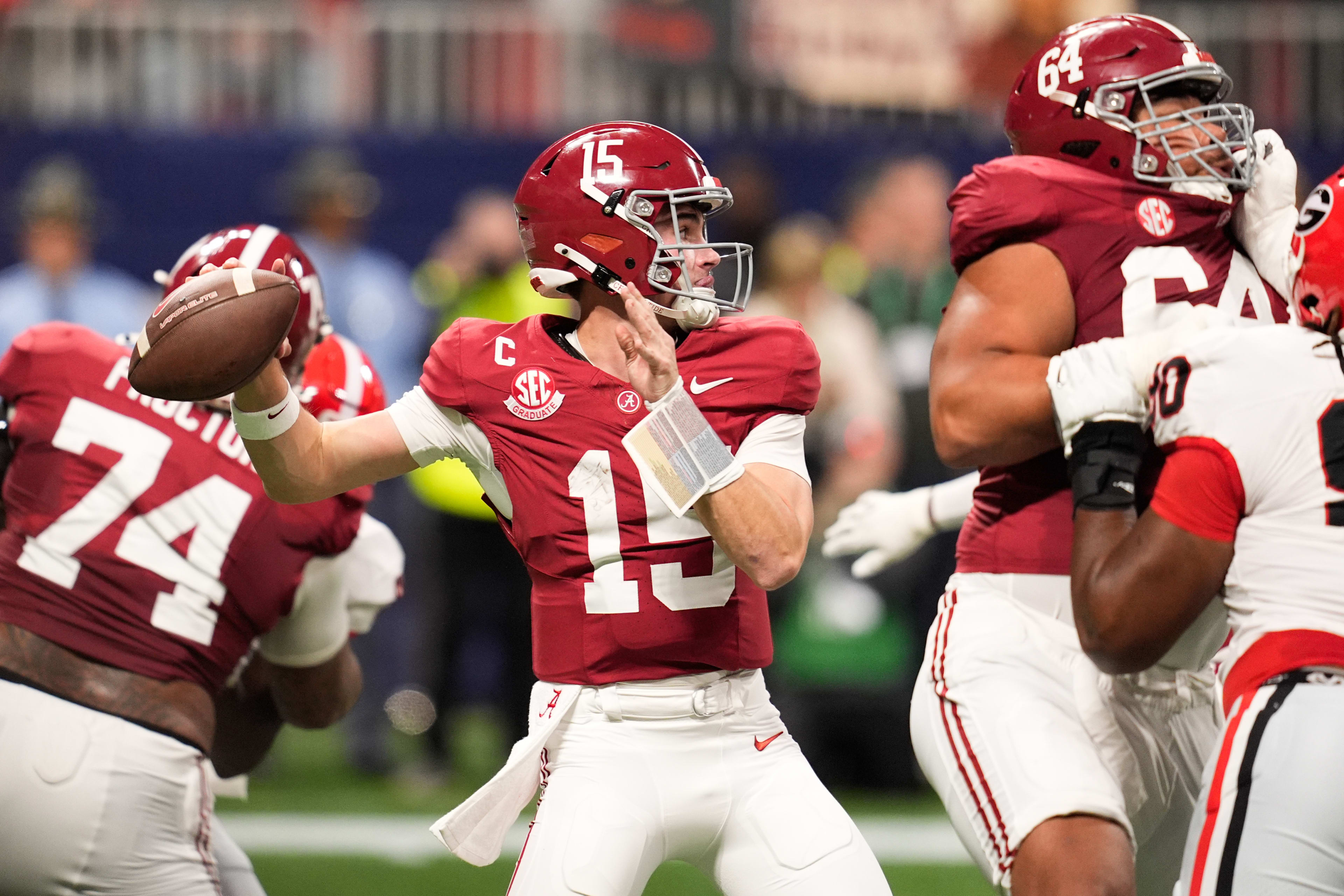 Alabama Fans Calling For Ty Simpson To Be Benched - The Spun