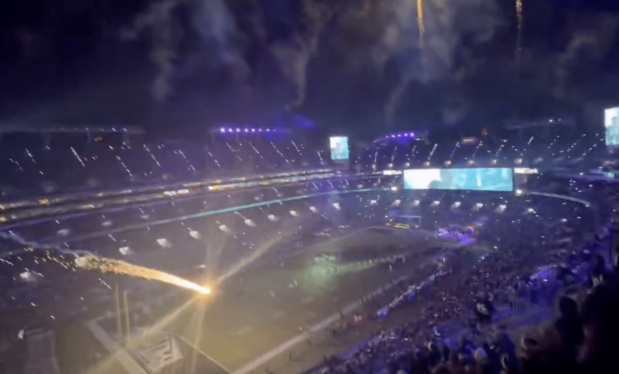 NFL Stadium Nearly Had Disastrous Fireworks Accident Sunday - The Spun