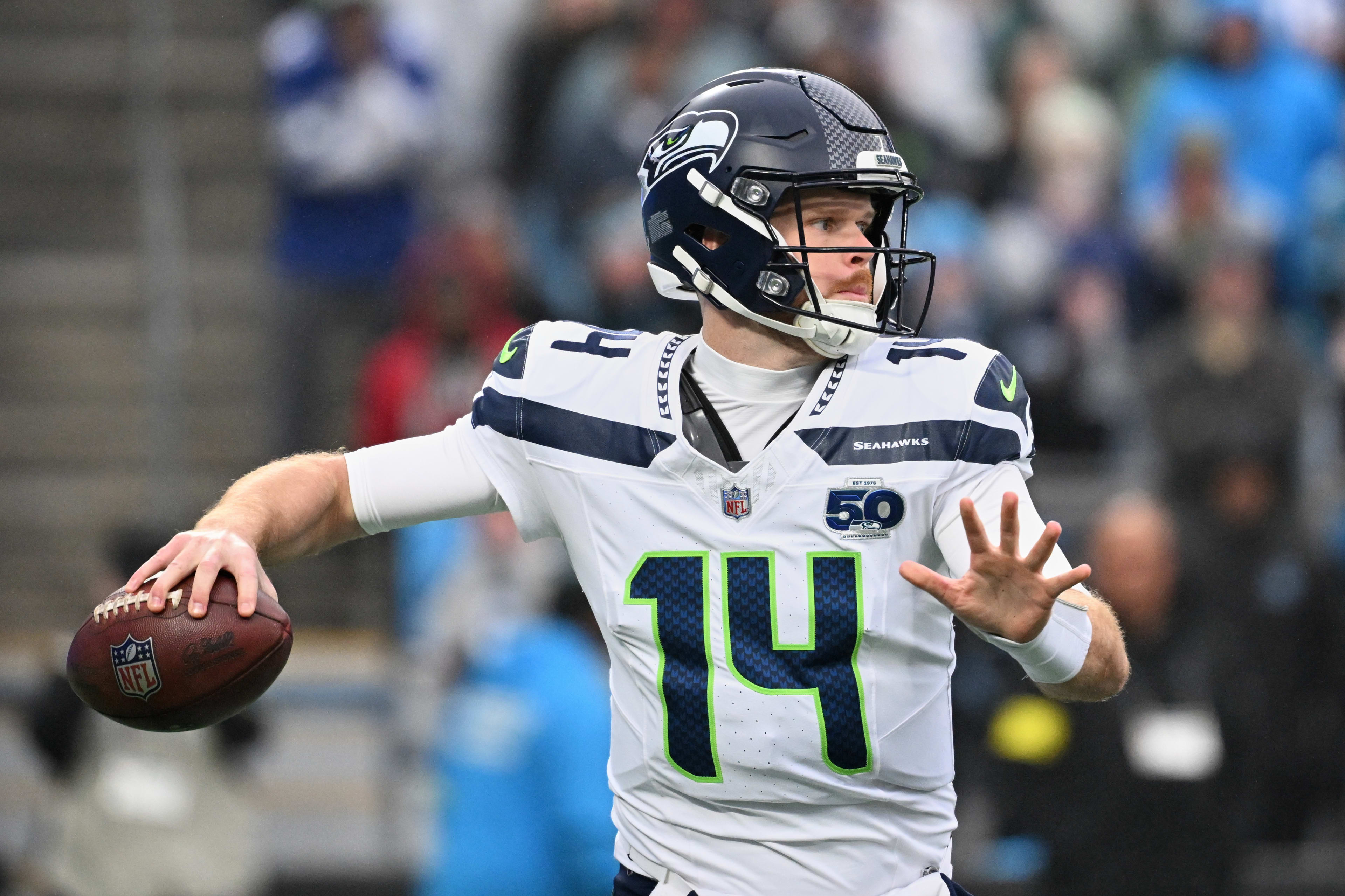 Seahawks Announce Sam Darnold Is Questionable For Saturday Night - The Spun