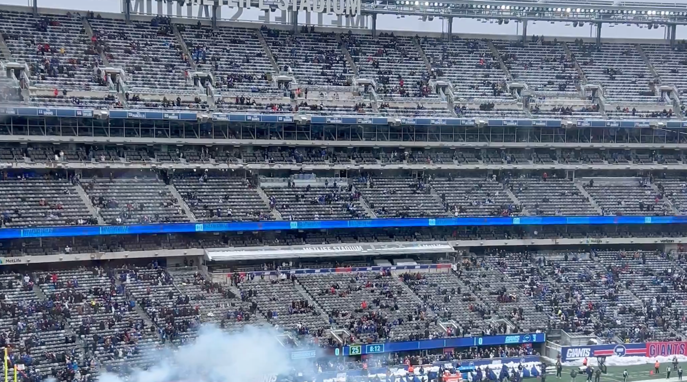 "It Looks Deserted" NFL Stadium Shockingly Empty At Kickoff In Wild ...