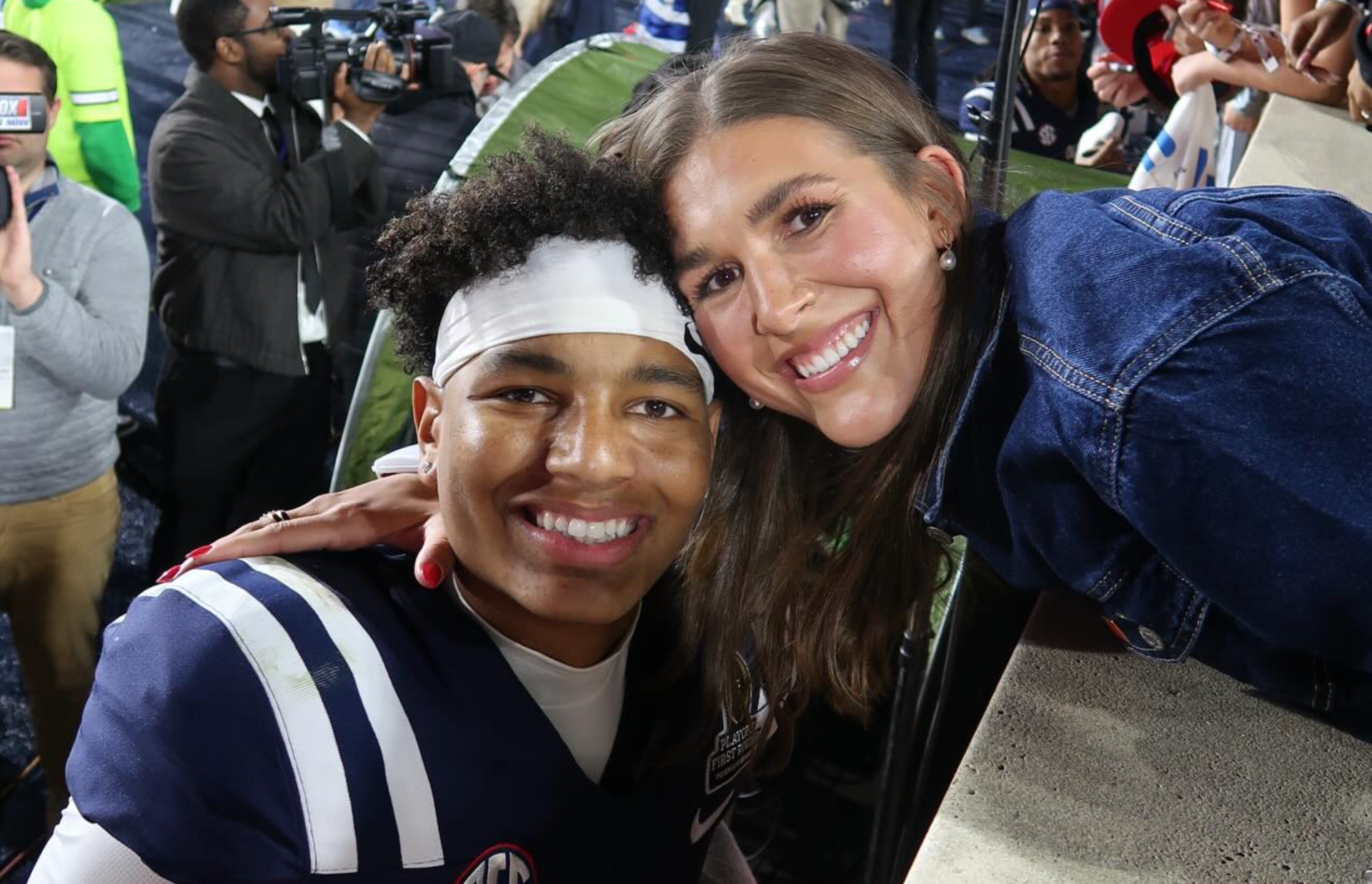 Trinidad Chambliss' Girlfriend Grabs Attention During Ole Miss vs ...