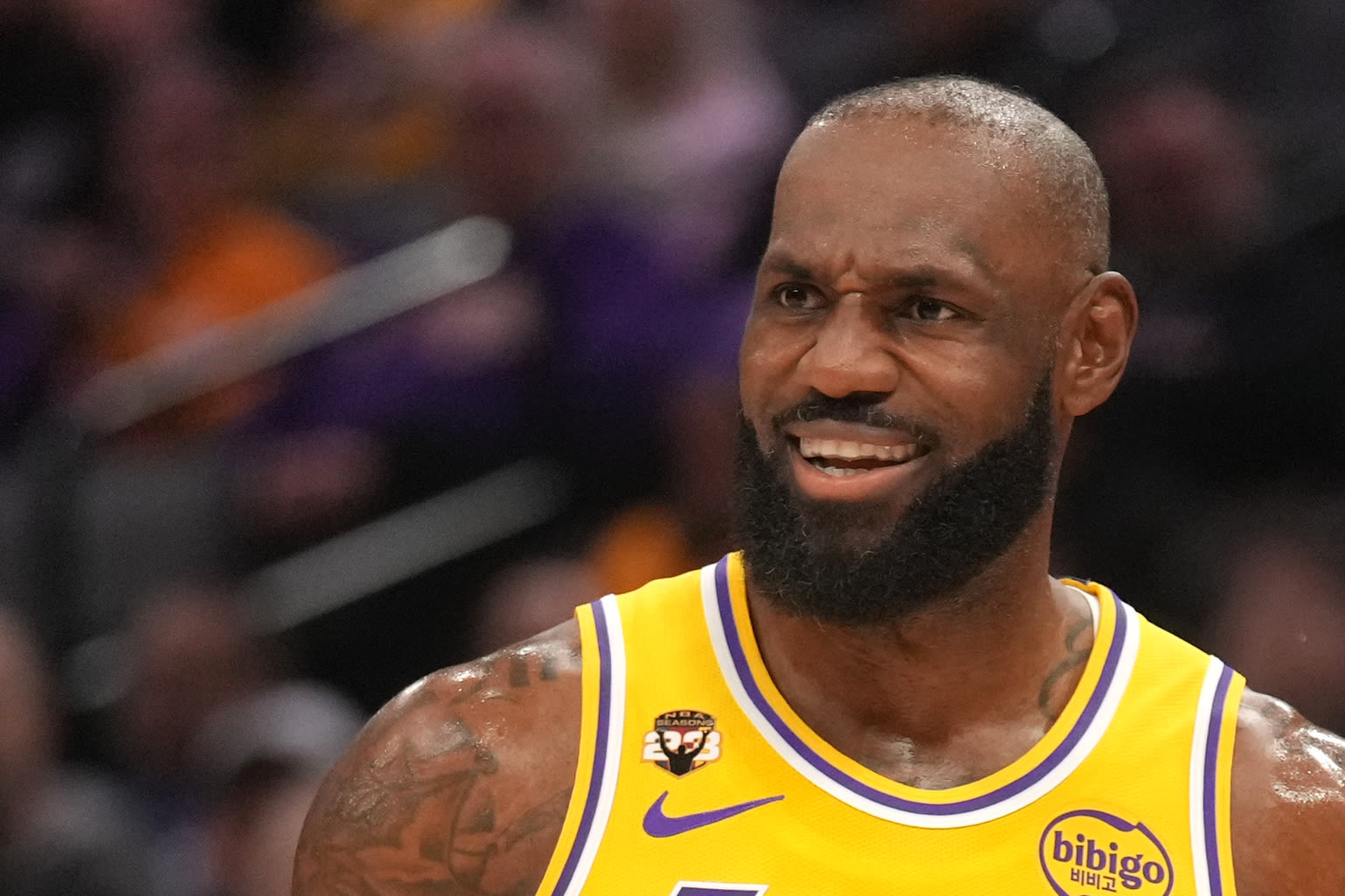 LeBron James Emotional Over His New NBA Jersey Patch - The Spun